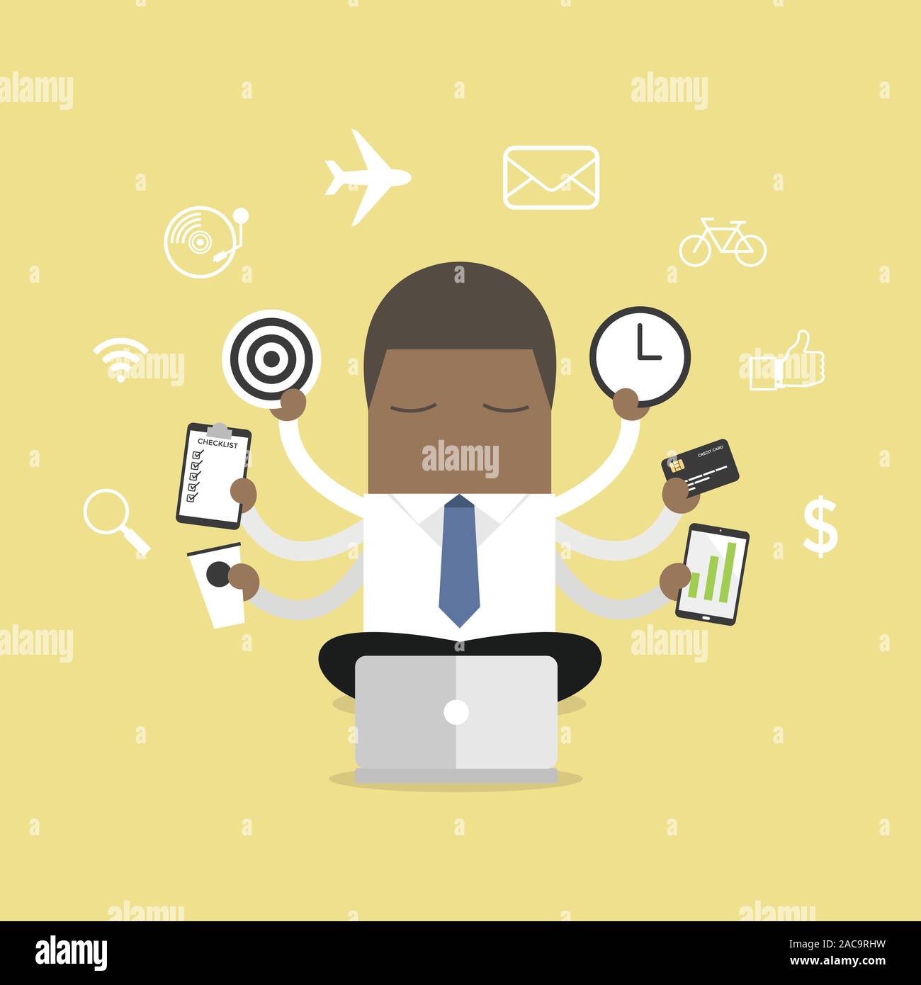 Man folder arm Stock Vector Images - Alamy