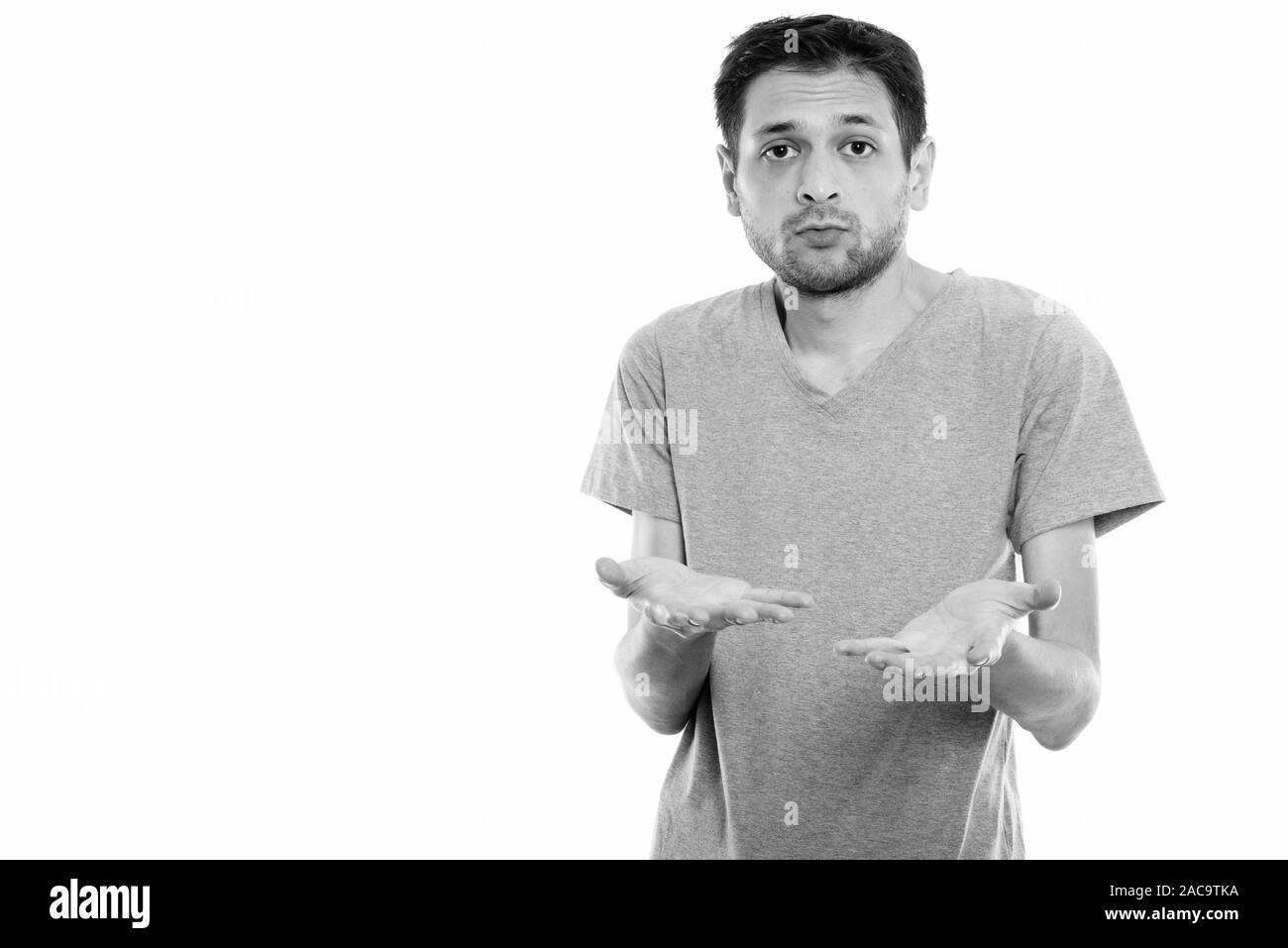 Confused person Black and White Stock Photos & Images - Alamy