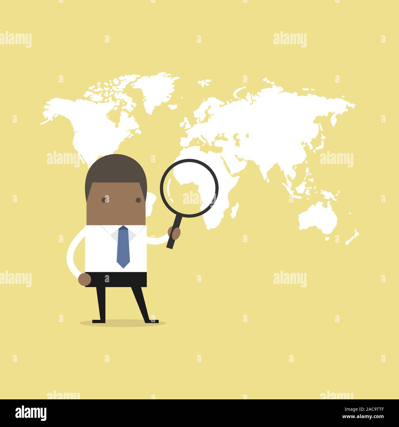 Global investing map Stock Vector Images - Alamy