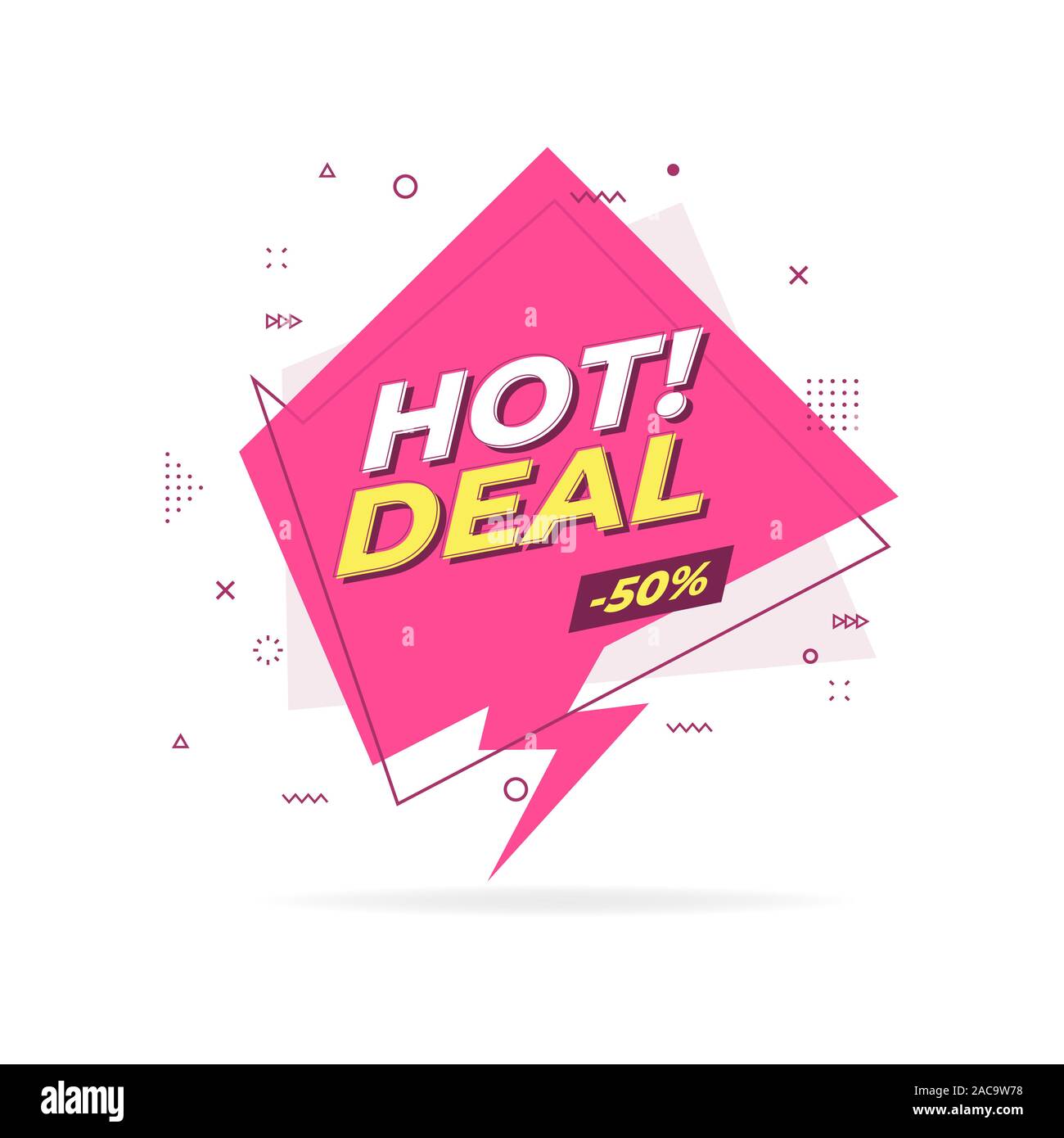 Hot deal ribbon label hi-res stock photography and images - Alamy