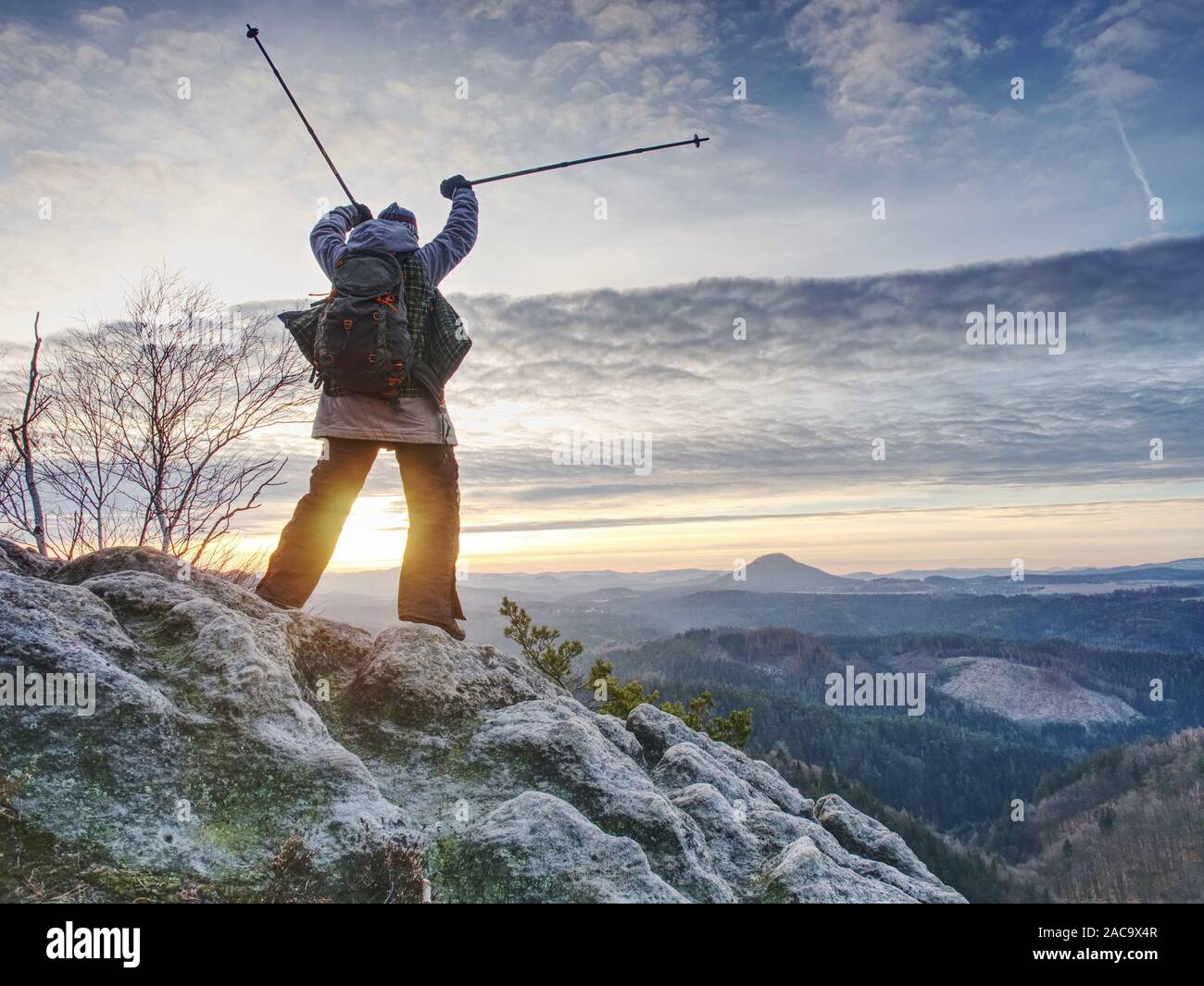 Girl walking over rocks hi-res stock photography and images - Alamy