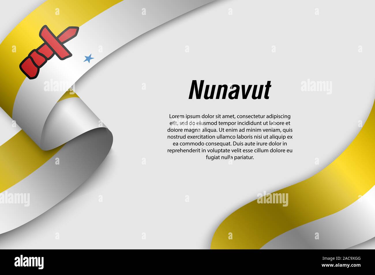 Nunavut flag vector Stock Vector Images - Alamy
