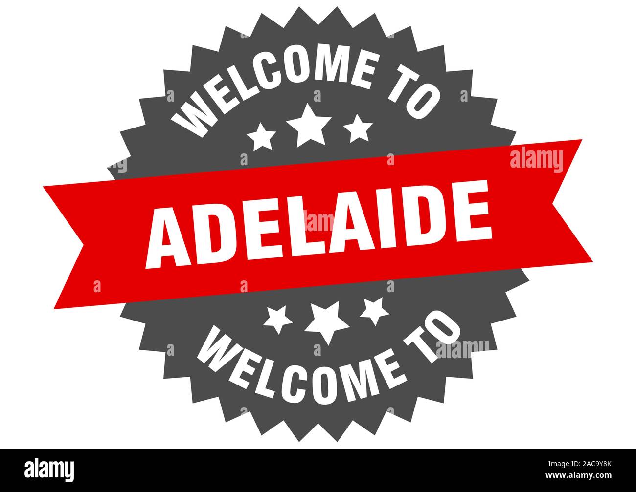Adelaide sign. welcome to Adelaide red sticker Stock Vector Image & Art ...