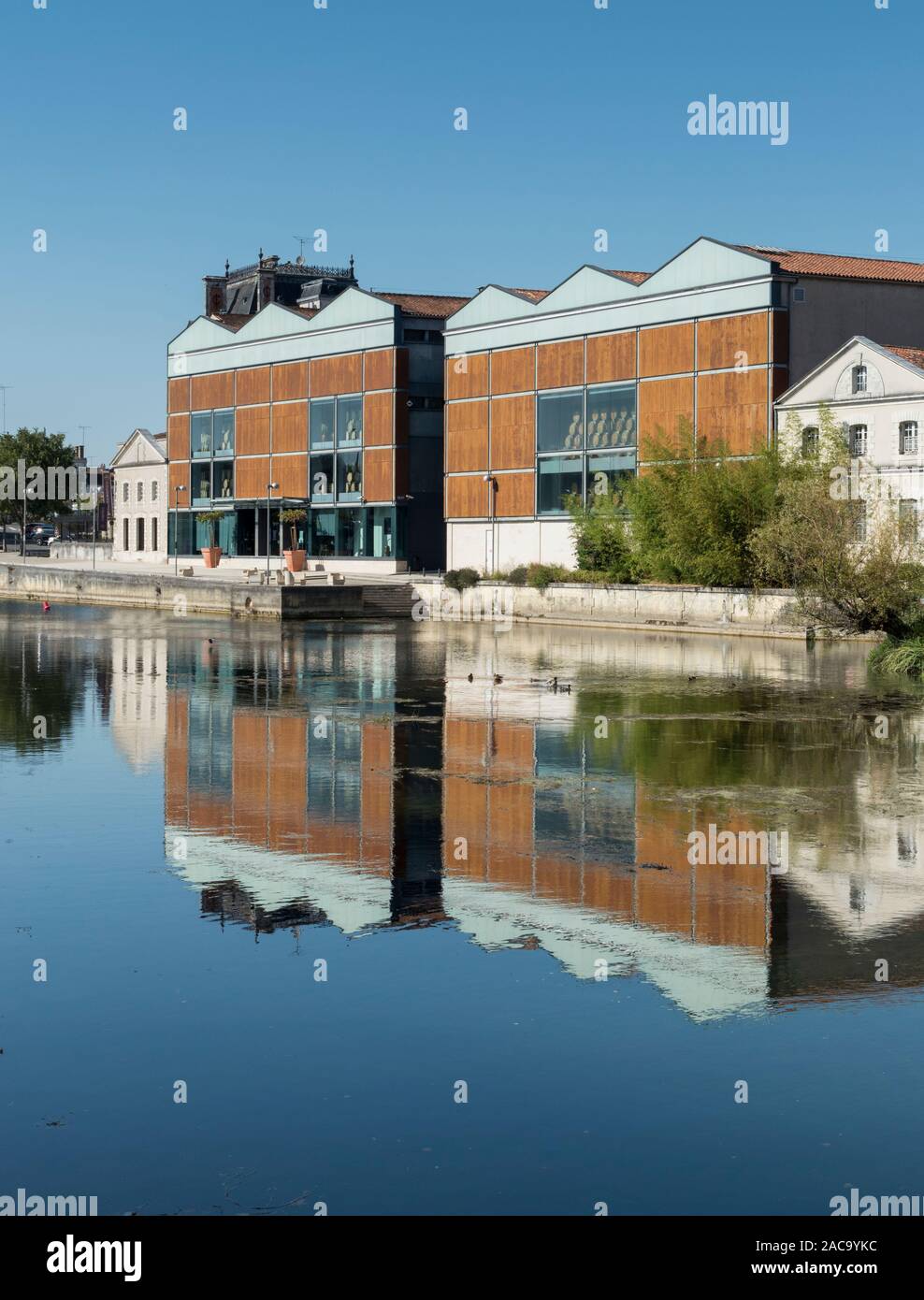 The river Charente at Jarnac, France on a hot summer's day Stock Photo ...