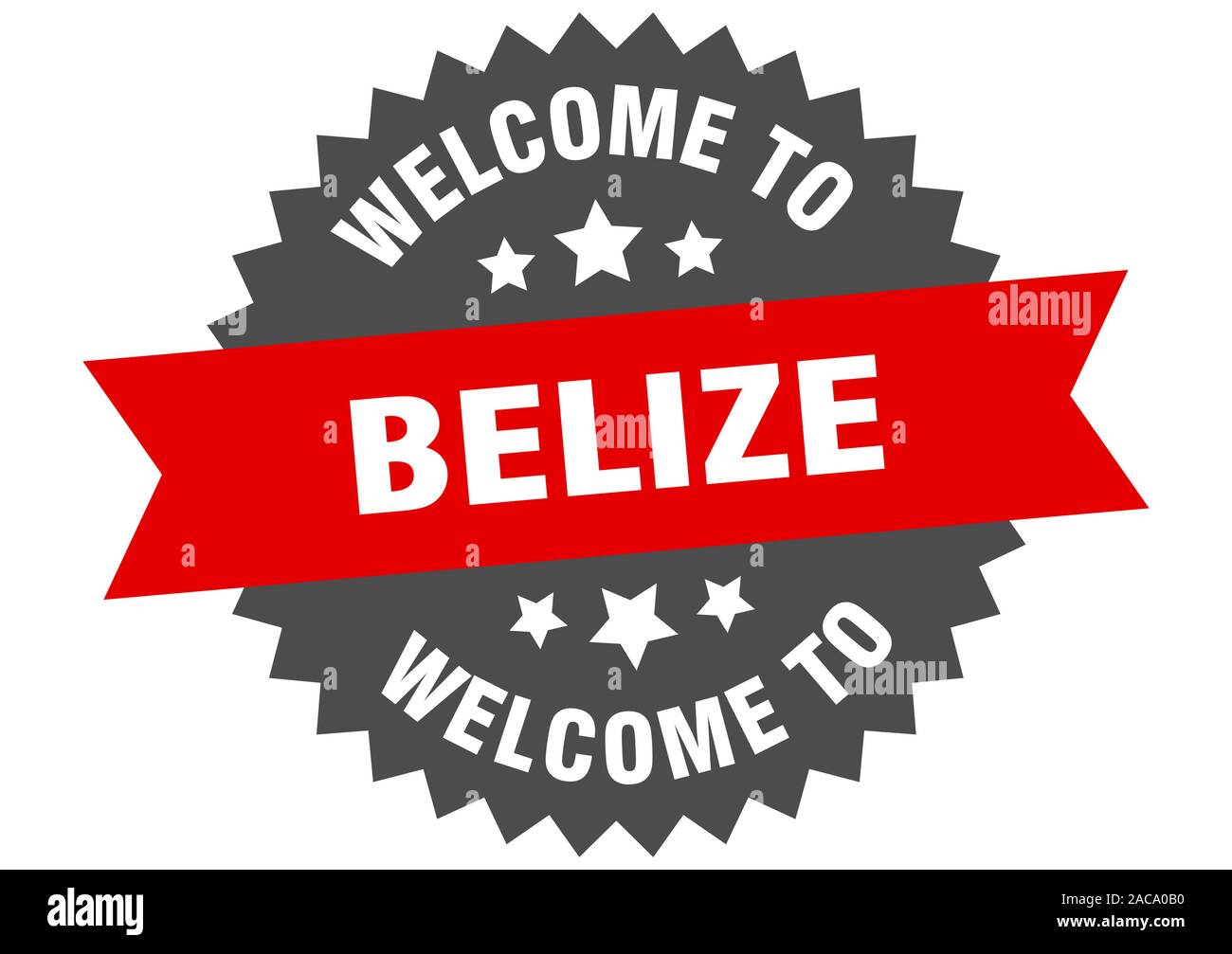 Belize sign. welcome to Belize red sticker Stock Vector Image & Art - Alamy