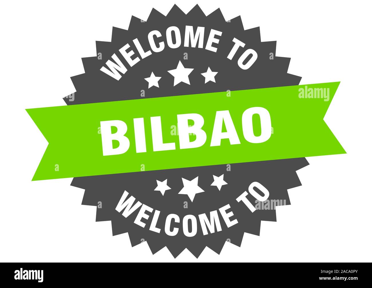Bilbao sign. welcome to Bilbao green sticker Stock Vector Image & Art ...