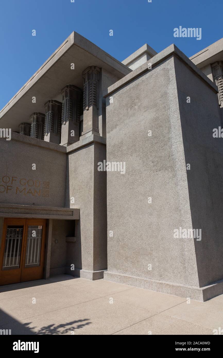 Unity temple chicago hi-res stock photography and images - Alamy