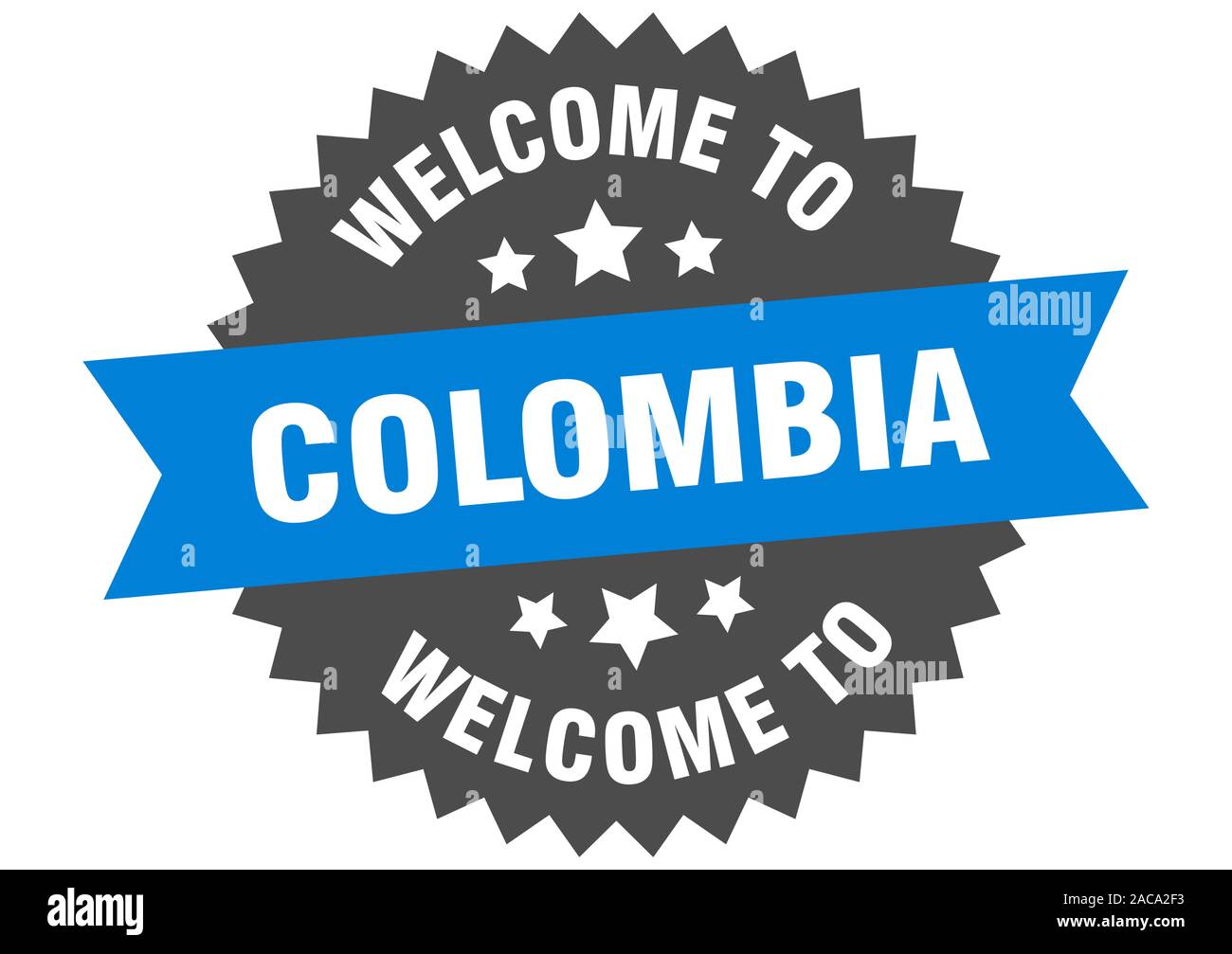 Welcome to colombia sign Stock Vector Images - Alamy
