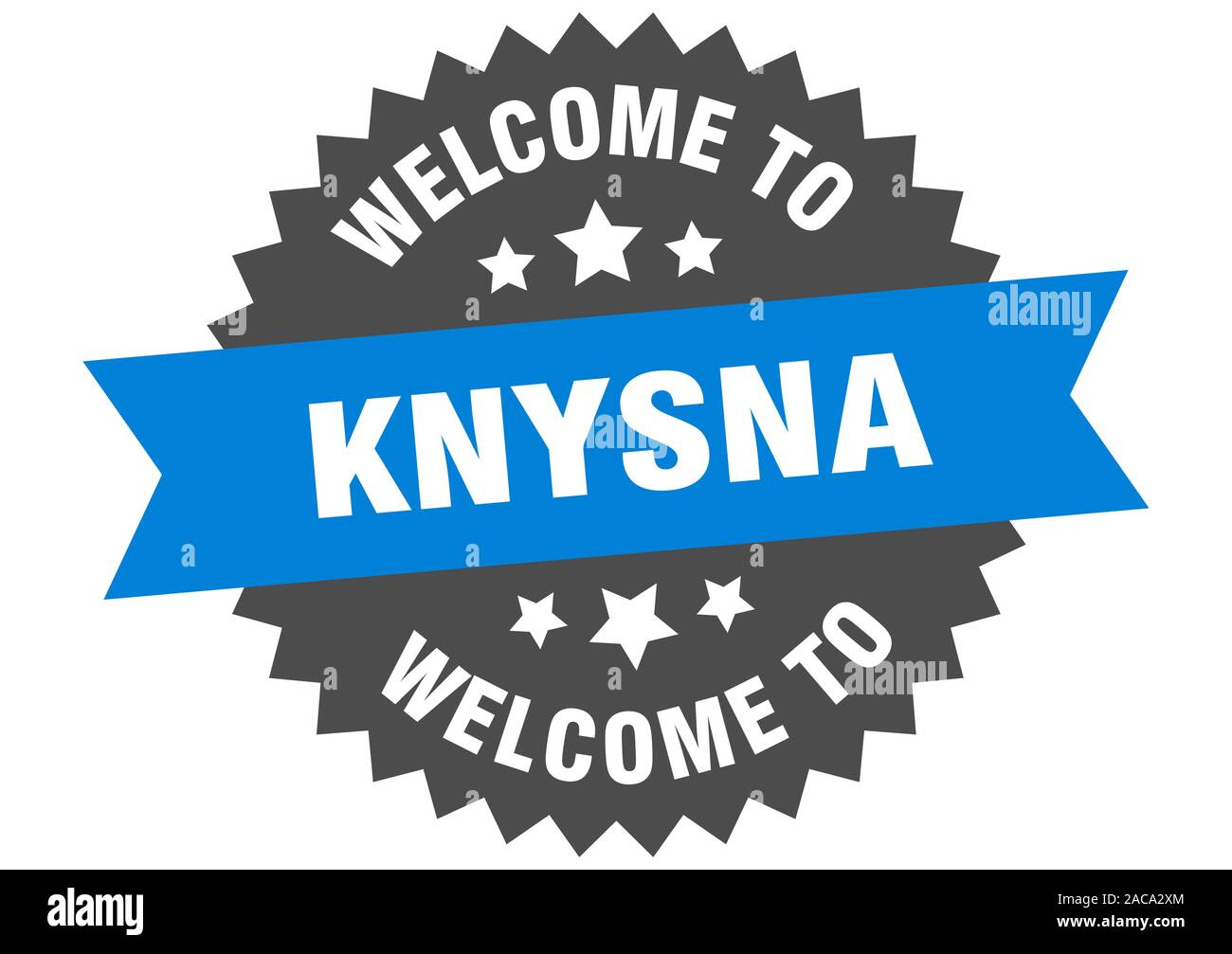 Knysna sign. welcome to Knysna blue sticker Stock Vector Image & Art ...