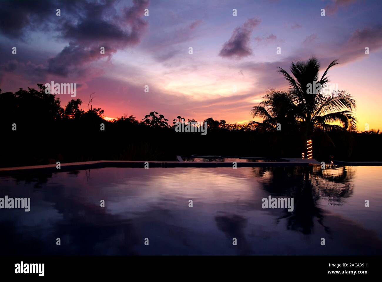 Sunset in Mexico Stock Photo - Alamy