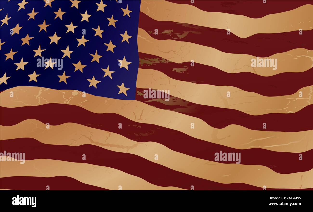 Tatty american flag hi-res stock photography and images - Alamy