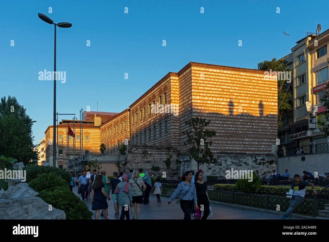 ISTANBUL, TURKEY - JULY 26, 2019: Sunset view of Typical Building and ...
