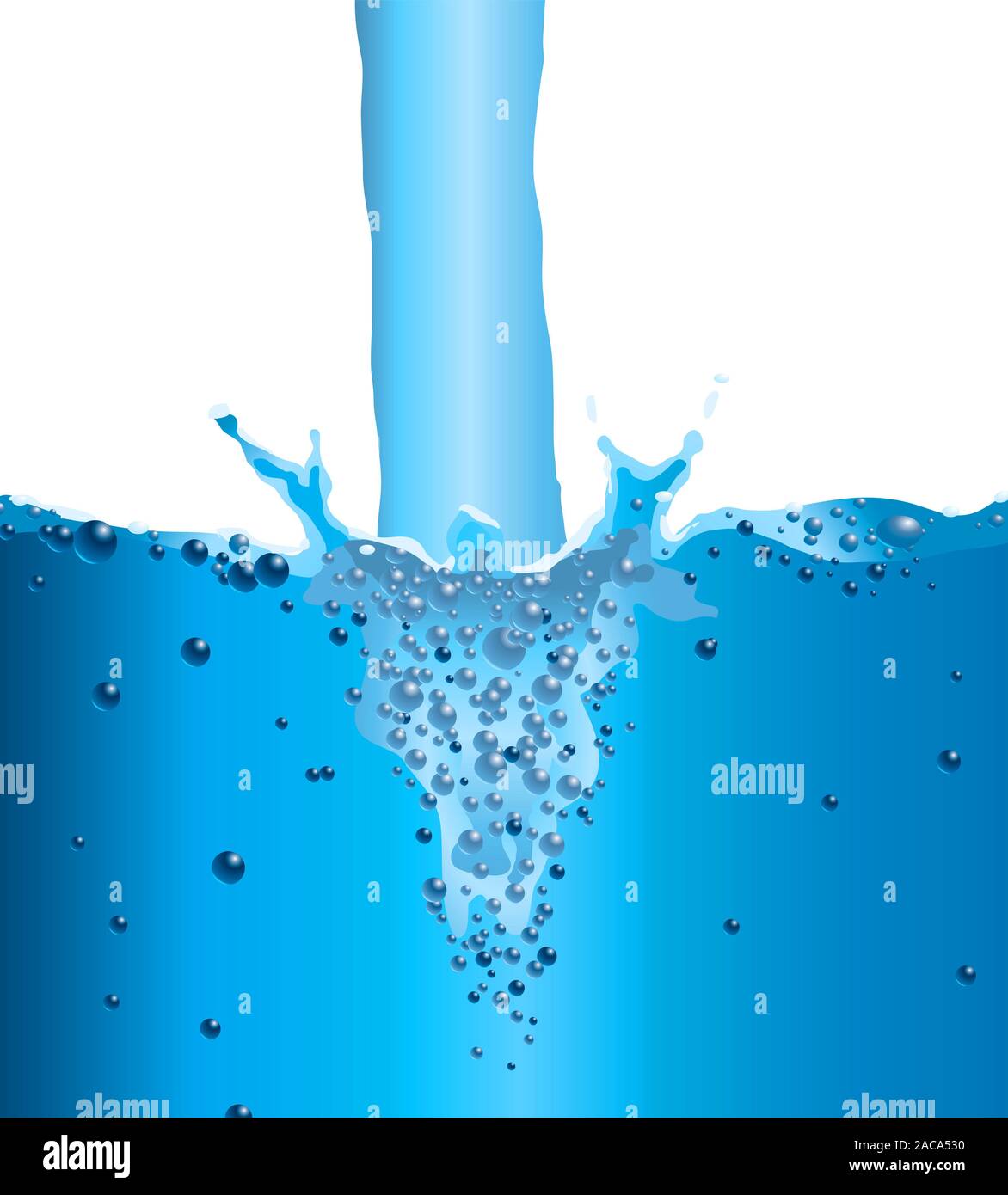 bubble splash stream Stock Photo - Alamy