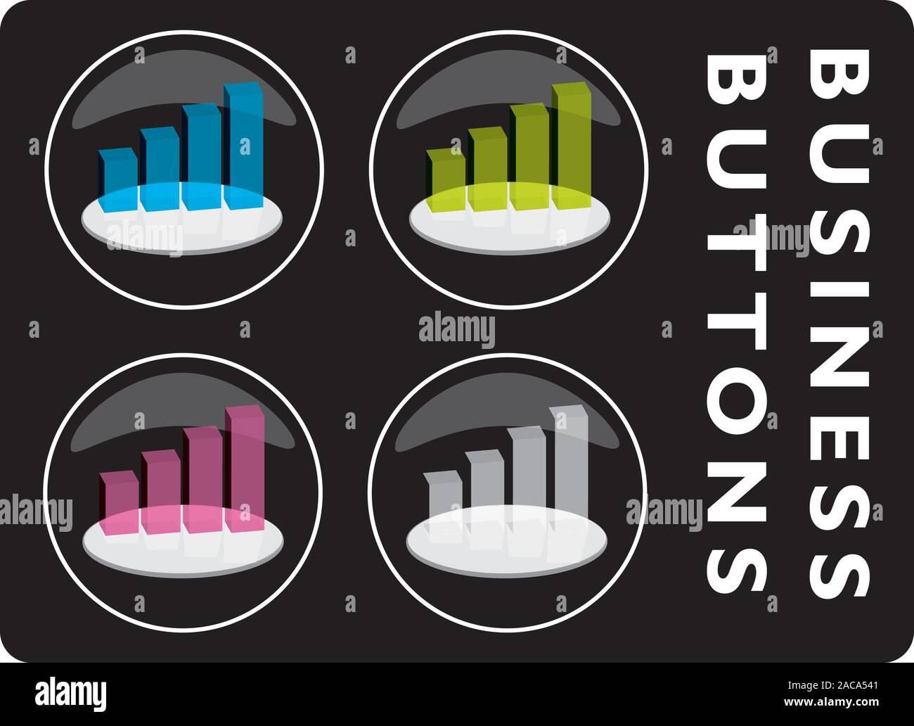 Graph chart buttons hi-res stock photography and images - Alamy