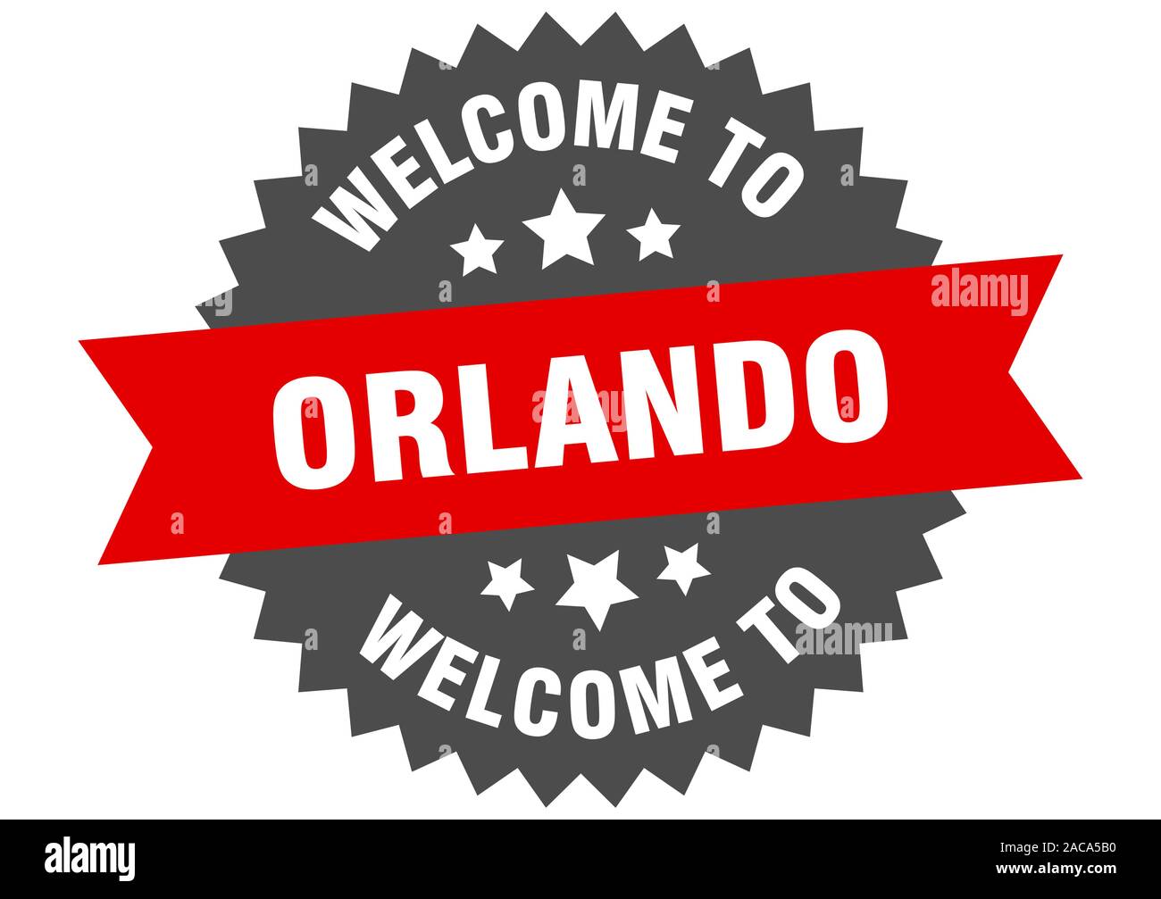 Orlando sign. welcome to Orlando red sticker Stock Vector Image & Art ...