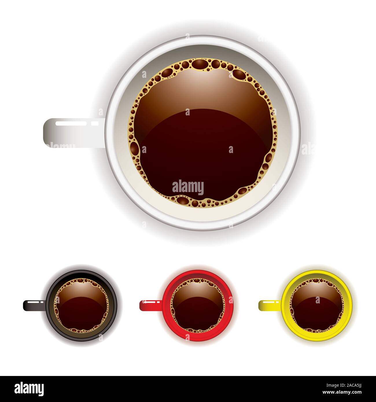 coffee cup top Stock Photo - Alamy