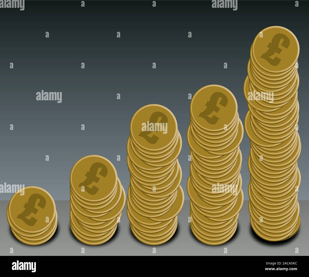 Coins graph hi-res stock photography and images - Alamy