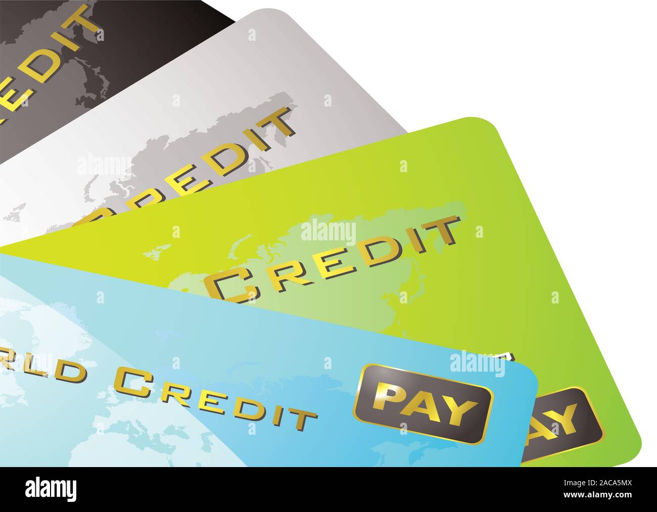 credit card fan Stock Photo - Alamy