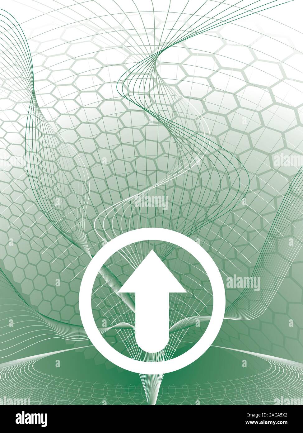 delta arrow green Stock Photo - Alamy