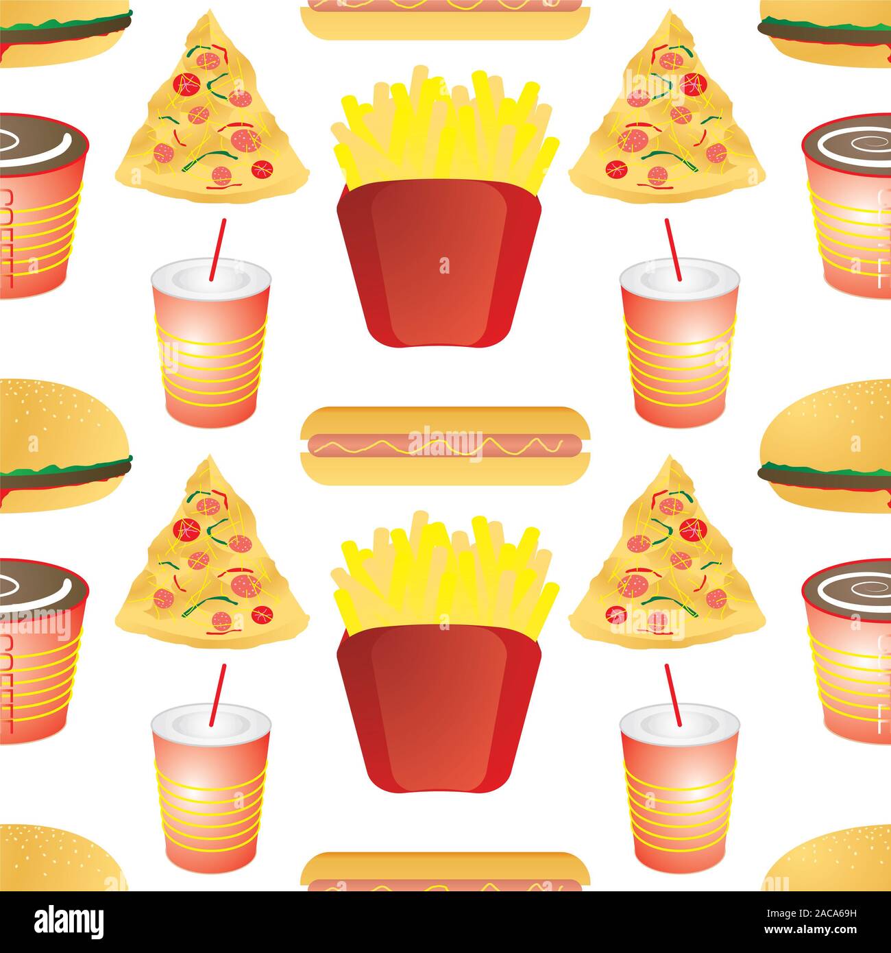 fast food tile Stock Photo - Alamy