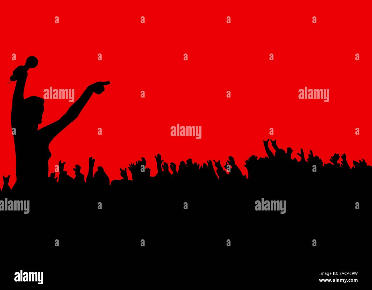 Female rap silhouette hi-res stock photography and images - Alamy