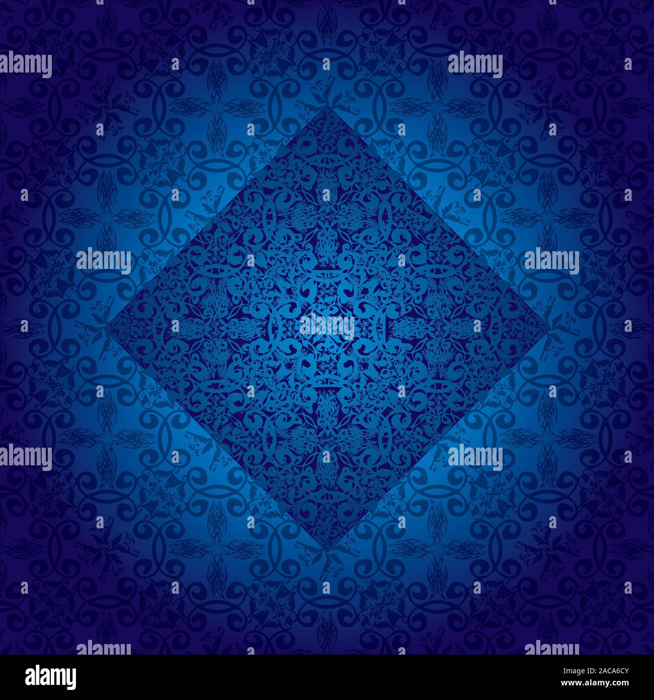 Victorian floral fabric blue hi-res stock photography and images - Alamy