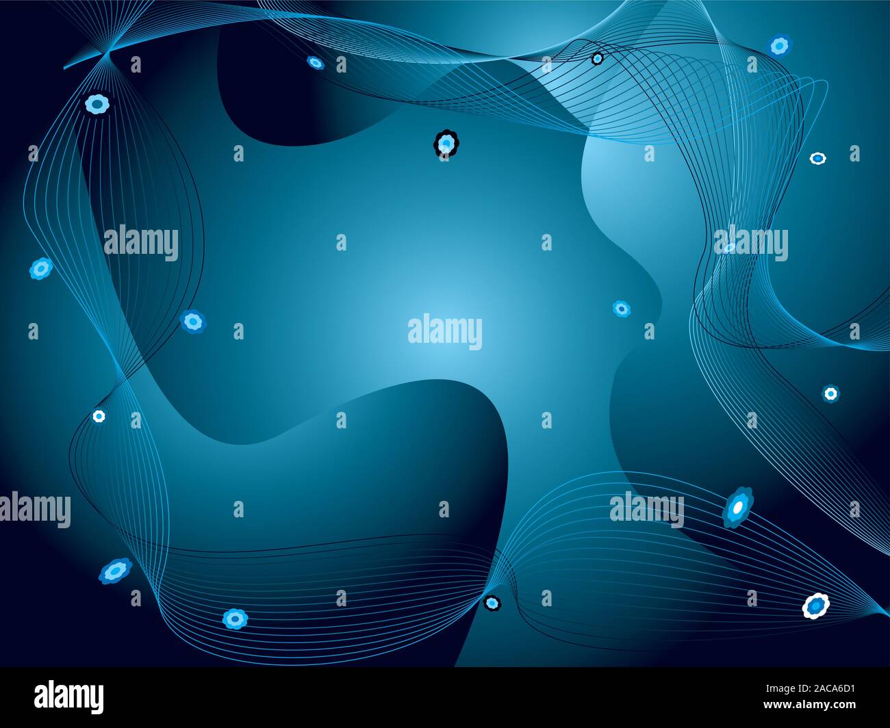floral flow blue Stock Photo - Alamy