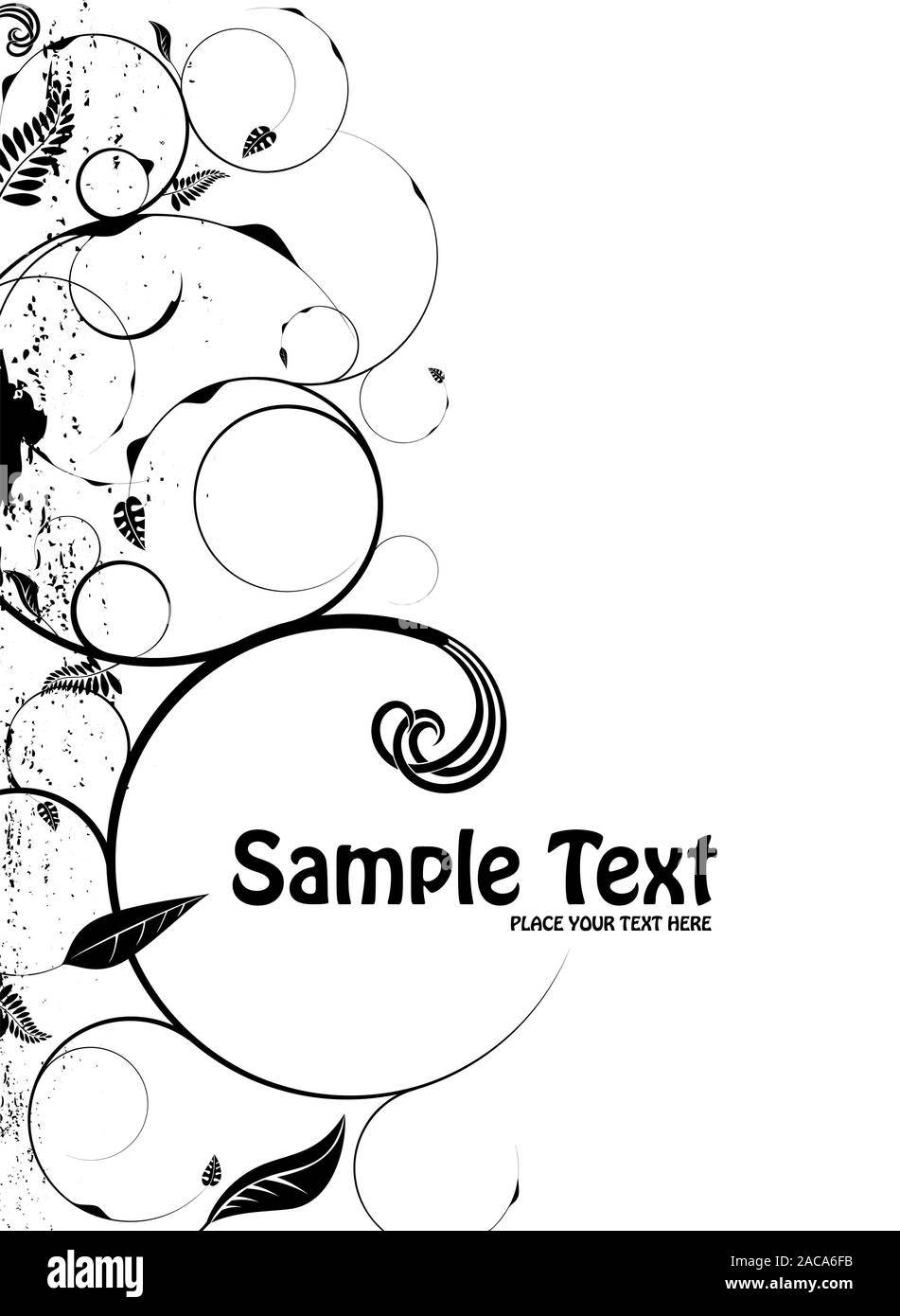 Floral vines pattern Cut Out Stock Images & Pictures - Alamy