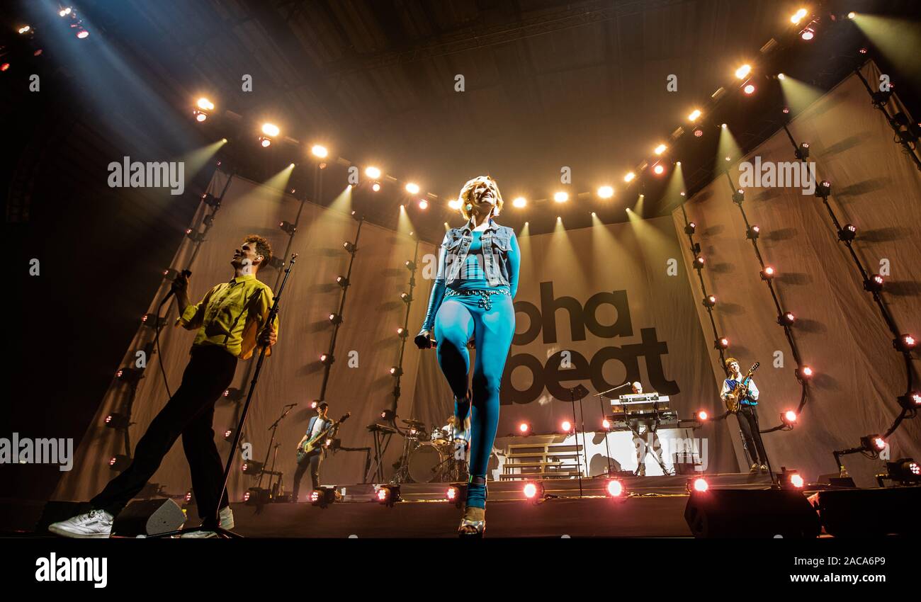 Copenhagen, Denmark. 30th, November 2019. The Danish band Alphabeat ...