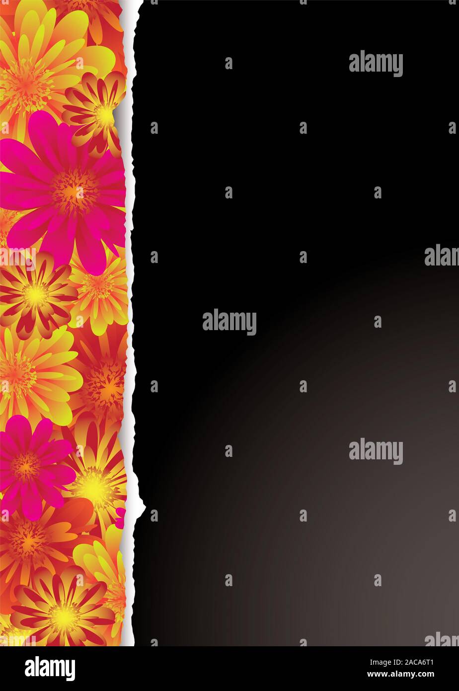 floral tear black Stock Photo - Alamy