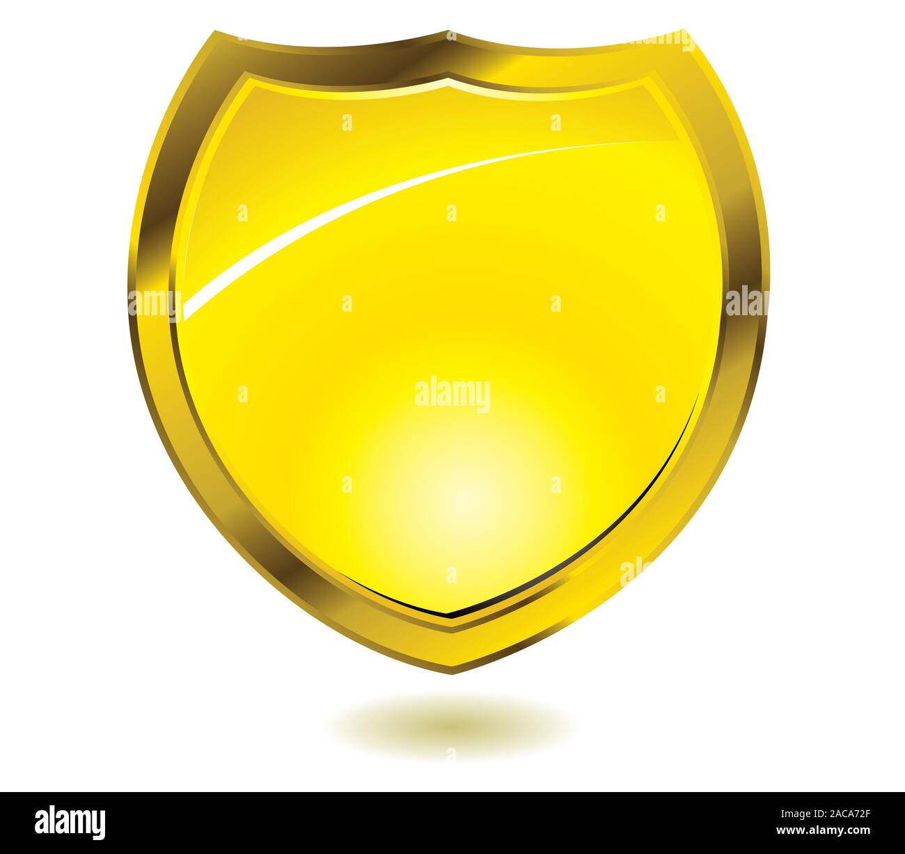 Gold shield hi-res stock photography and images - Alamy