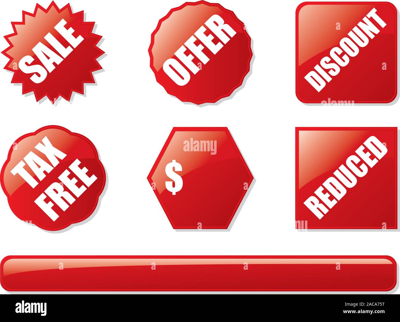 glass buttons sign Stock Photo - Alamy