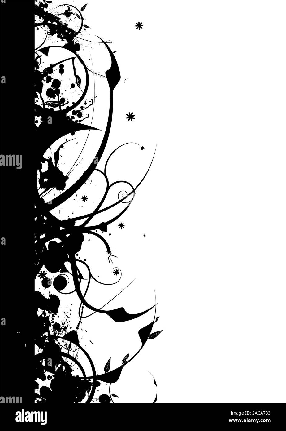 gothic nature border Stock Photo - Alamy