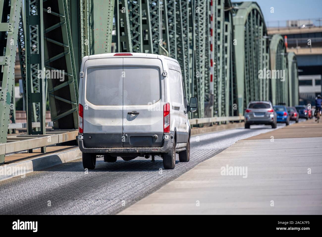Comfortable compact white commercial cargo mini van for local ...