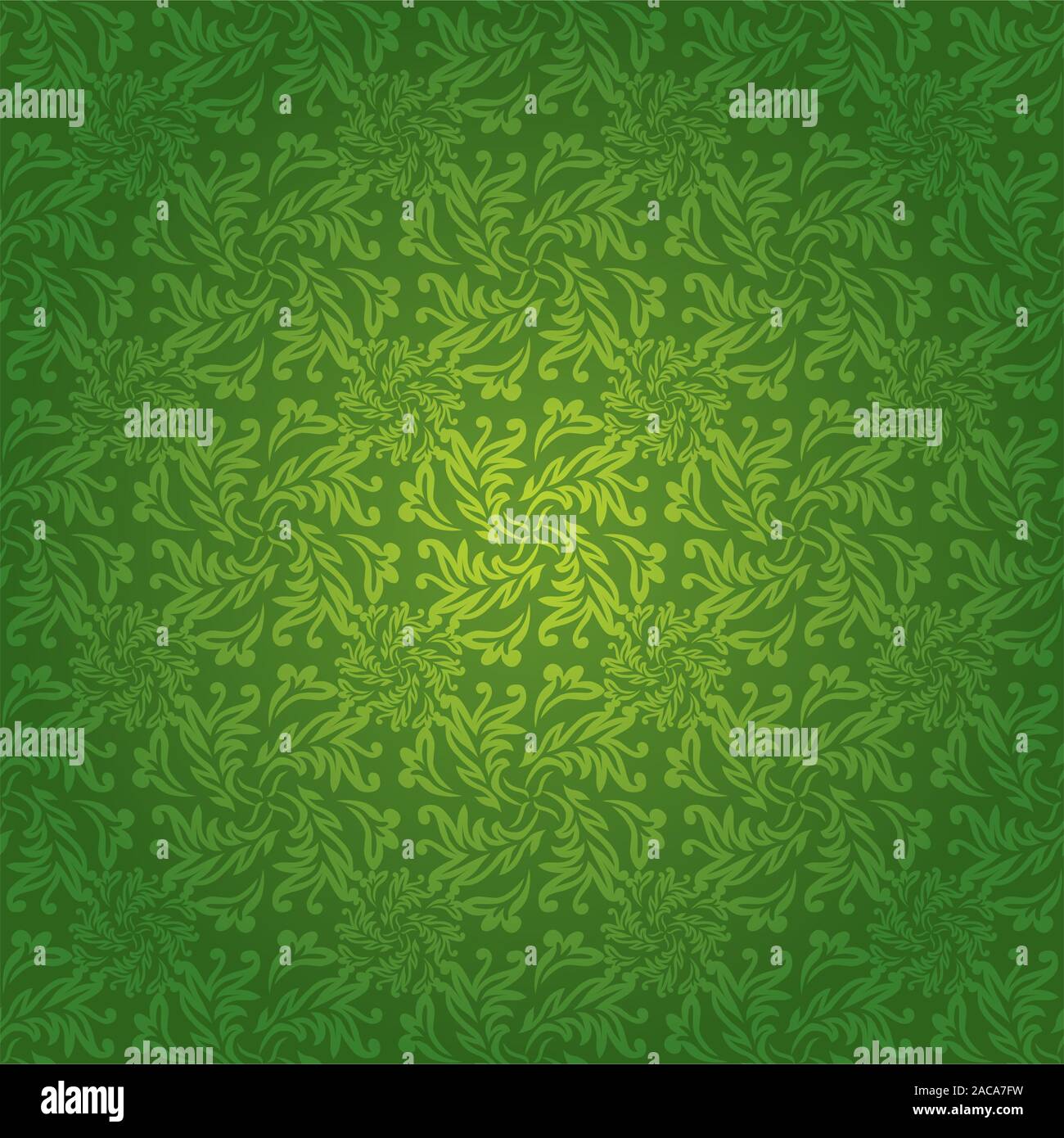 green floral tile Stock Photo - Alamy