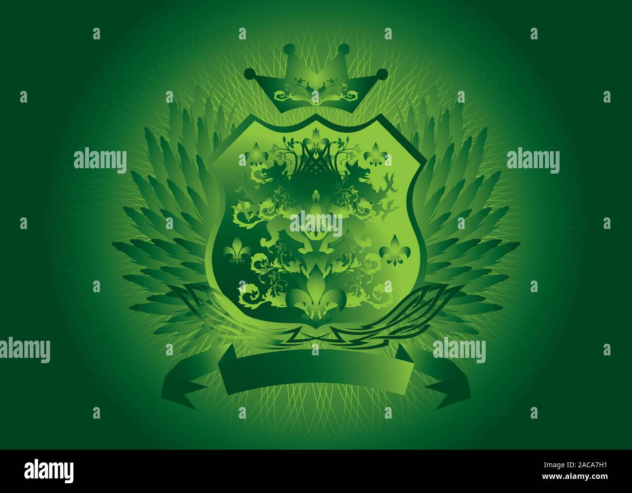 Green shield logo hi-res stock photography and images - Alamy
