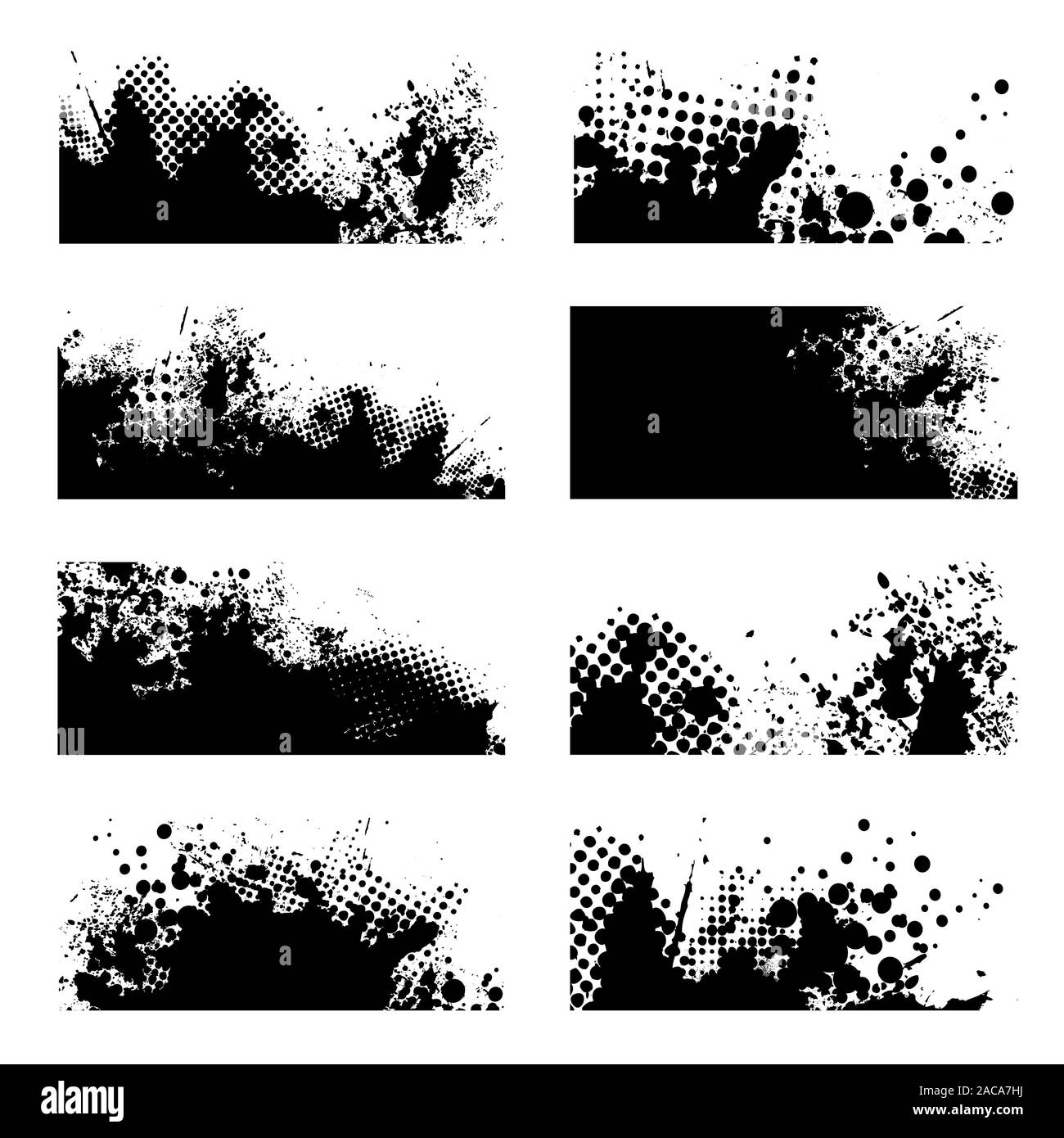 Black halftone dot pattern Cut Out Stock Images & Pictures - Alamy