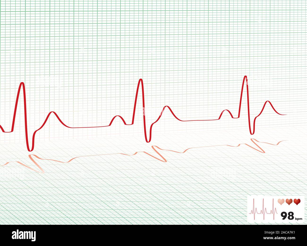 Heart beat pulse green hi-res stock photography and images - Alamy