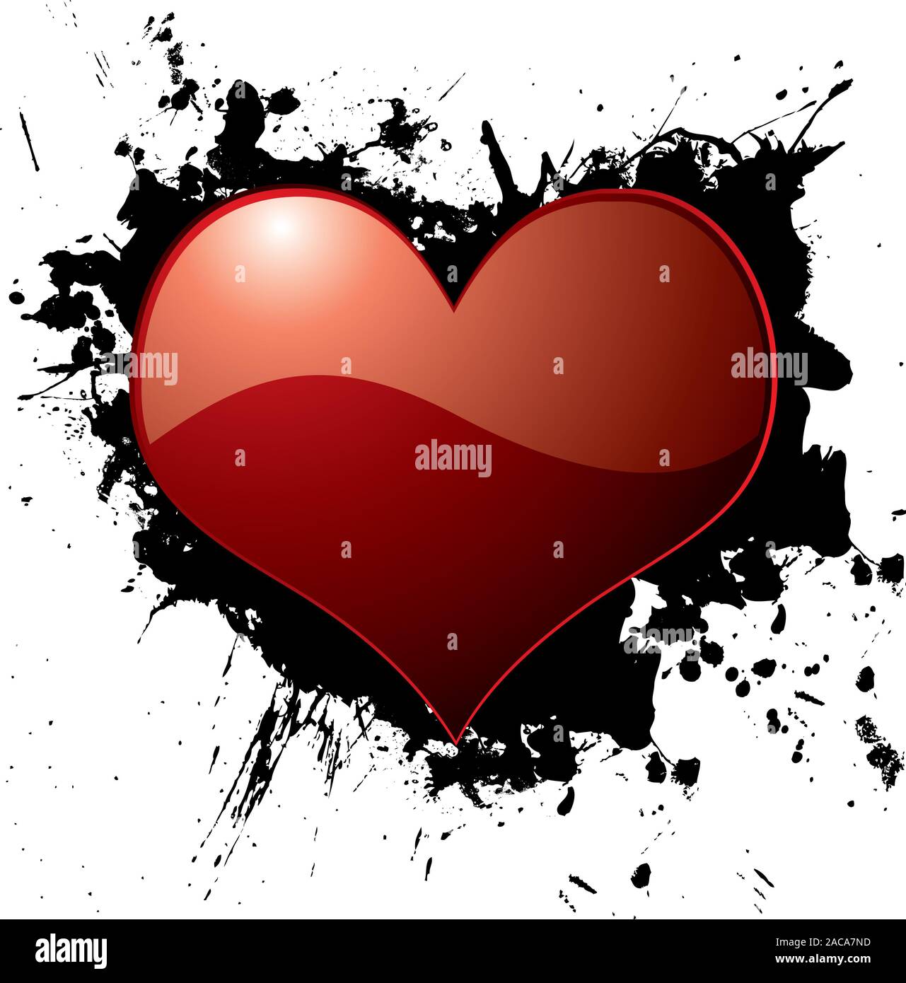 heart ink splat Stock Photo - Alamy