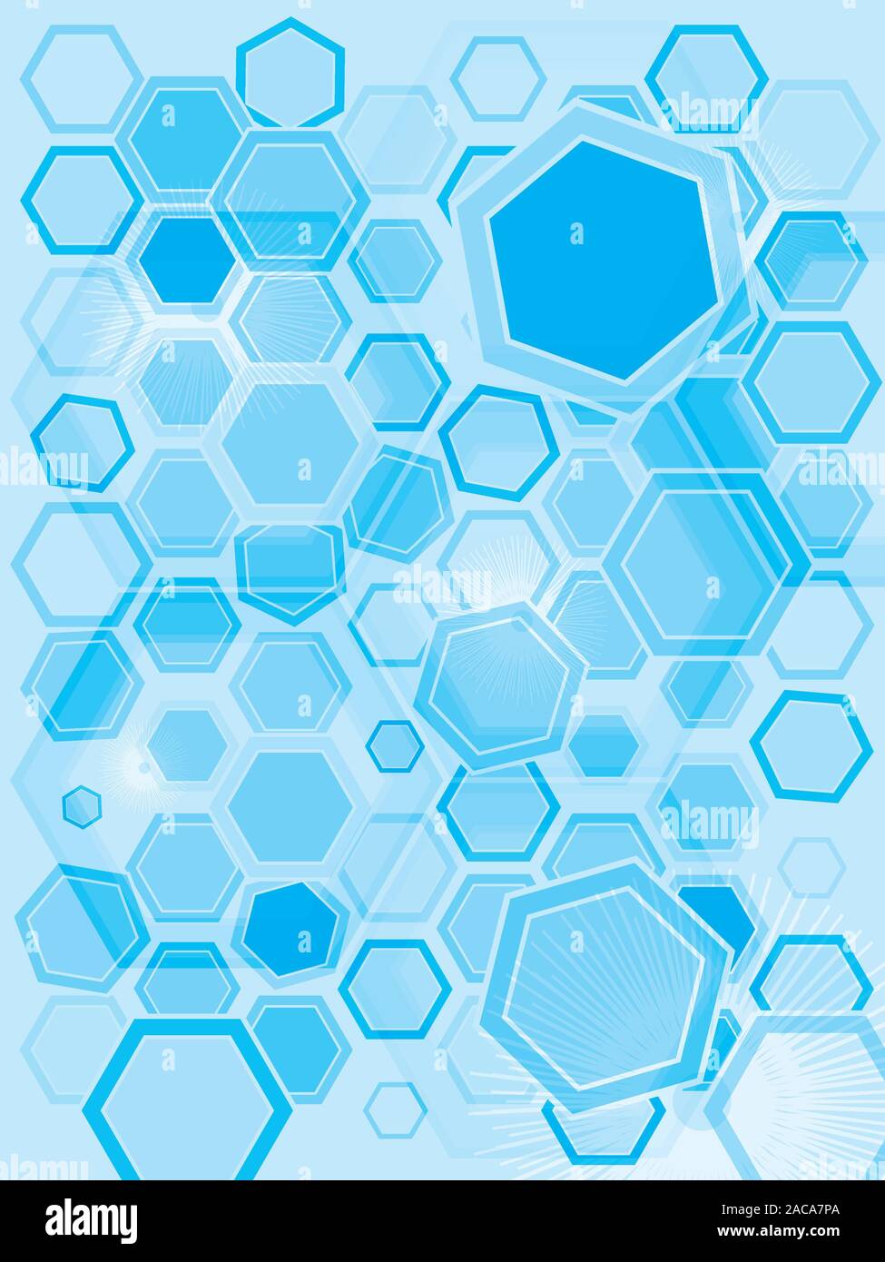 hexa gone flash blue Stock Photo - Alamy