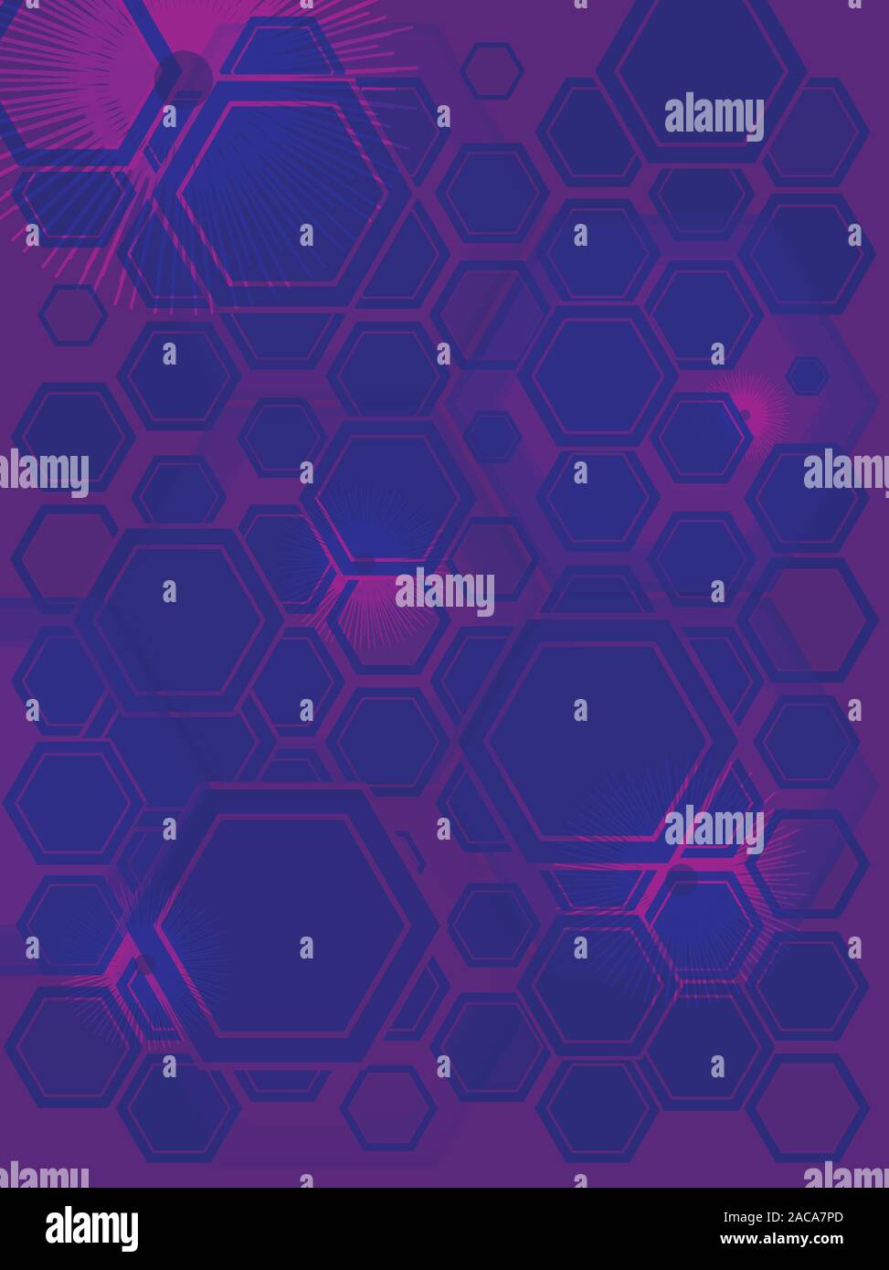 hexa gone flash purple Stock Photo - Alamy