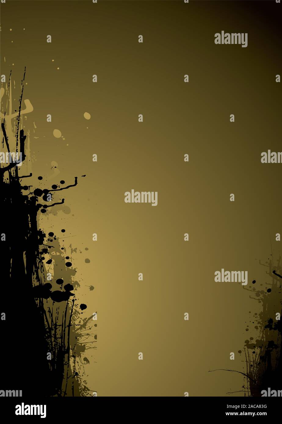 Gold ink stain hi-res stock photography and images - Alamy