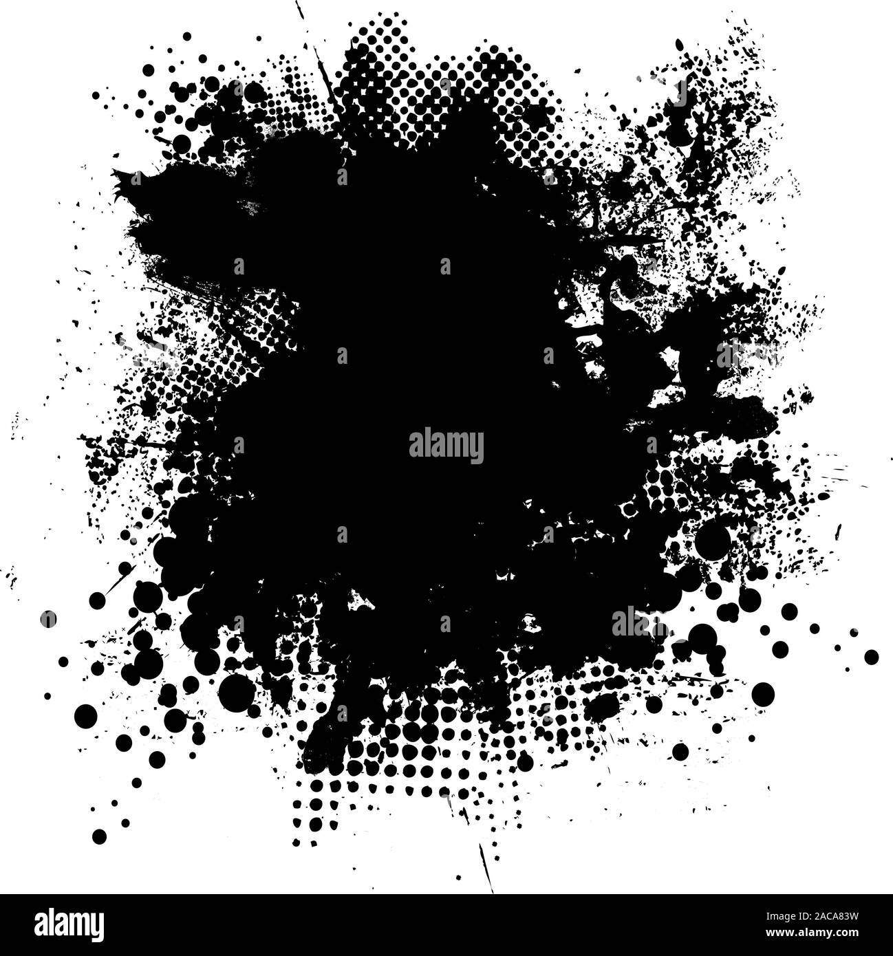 ink splat round Stock Photo - Alamy