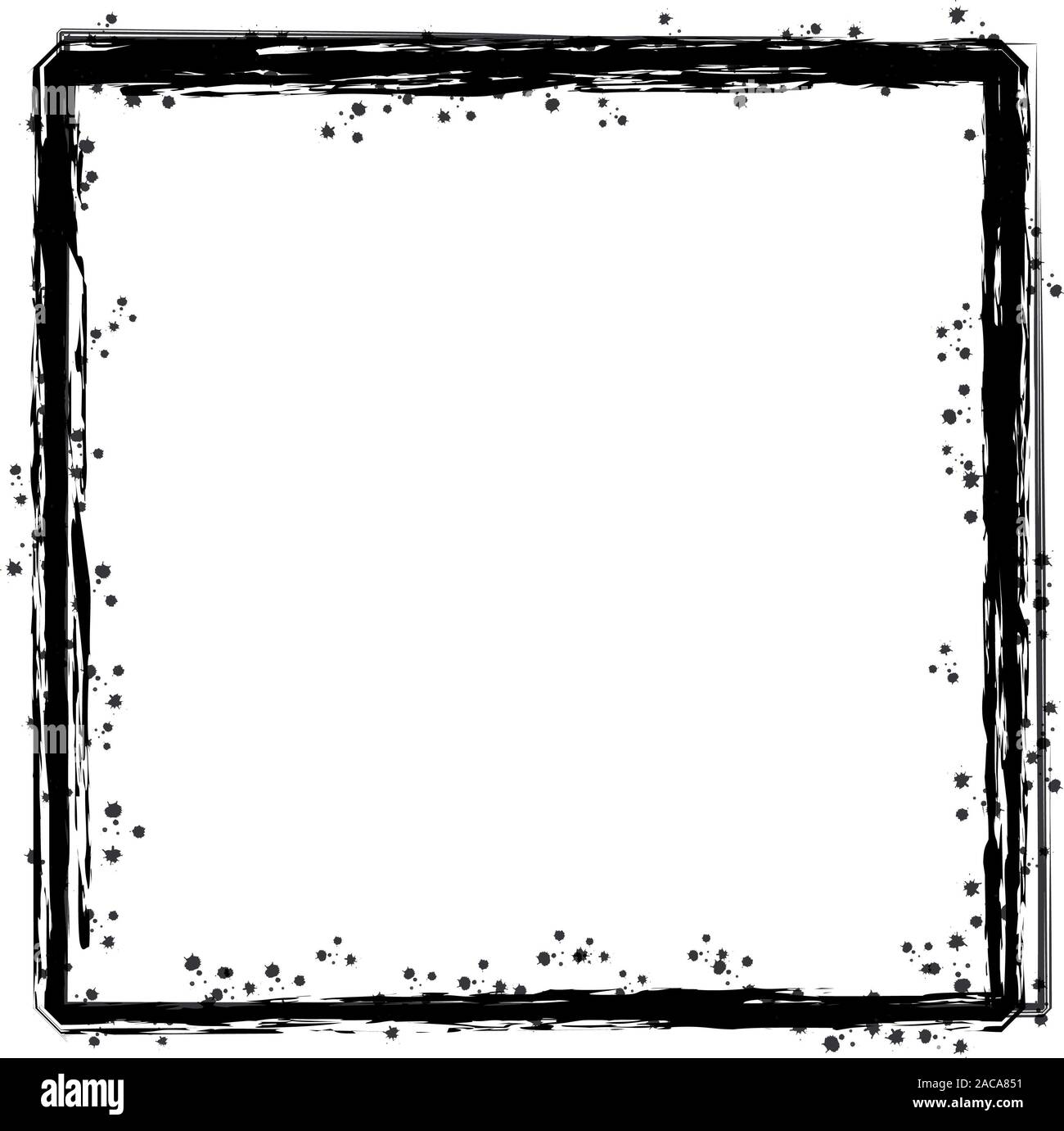 Frame black edge border outline hi-res stock photography and images - Alamy