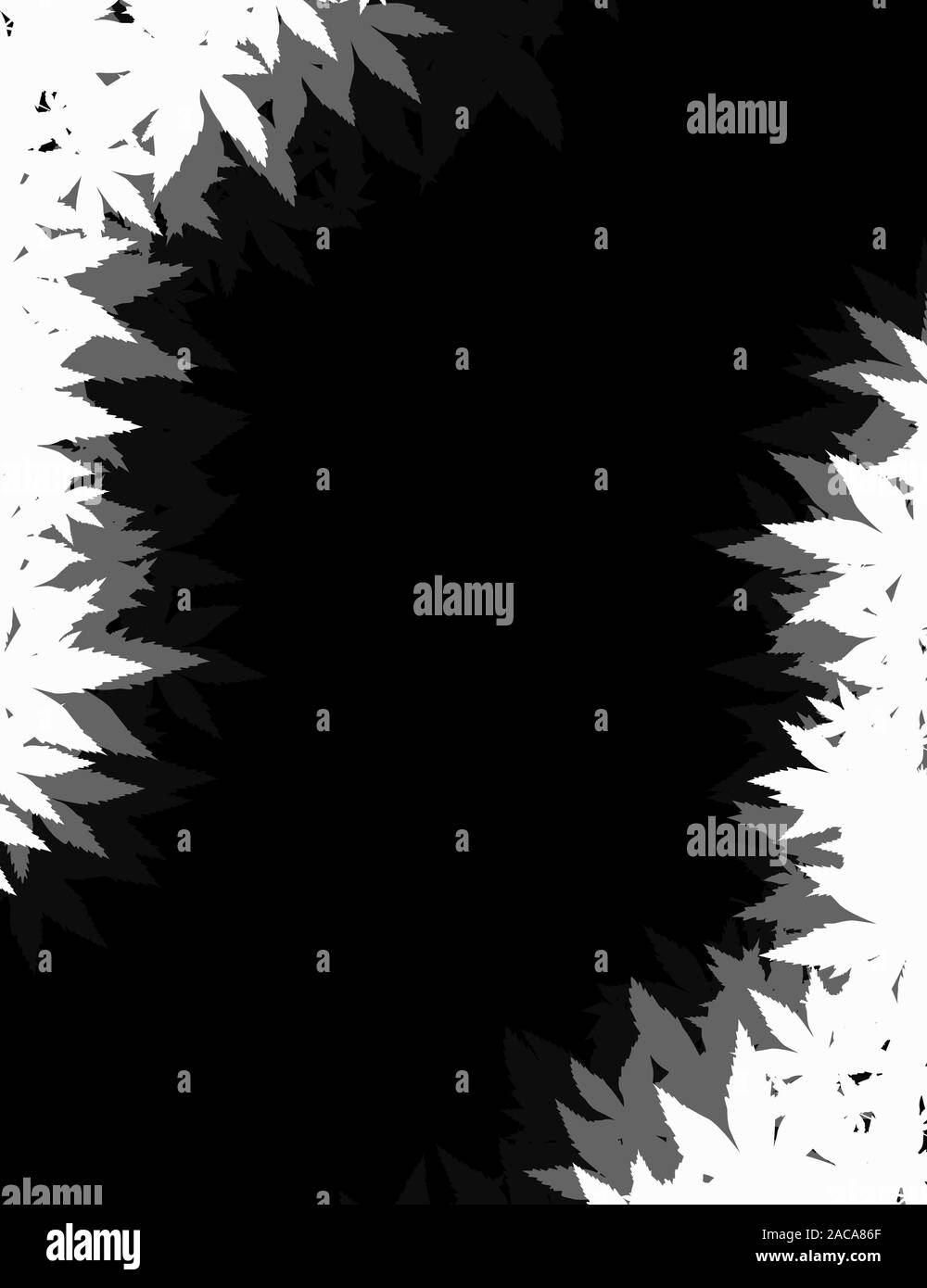 leaf corner background negative Stock Photo - Alamy