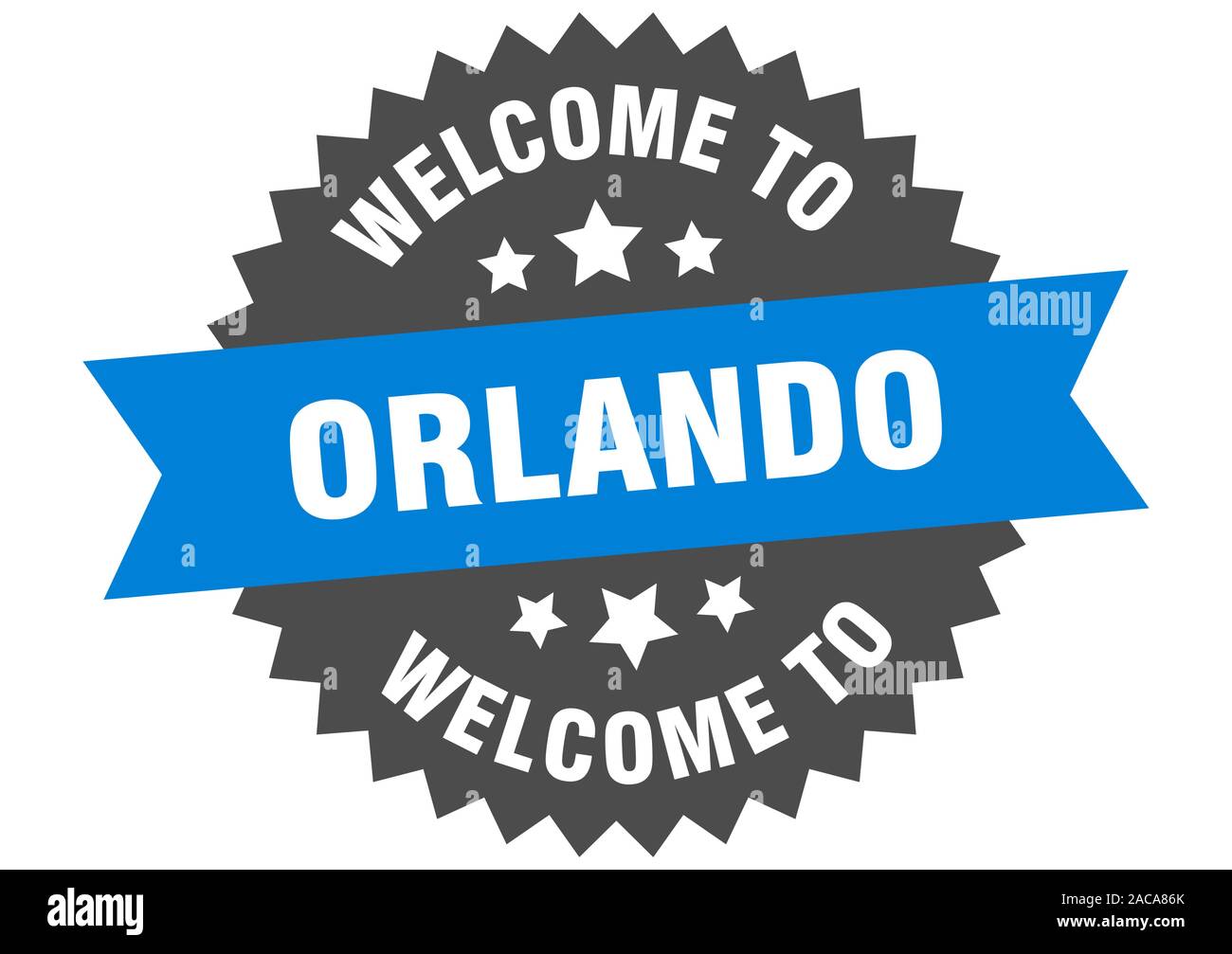 Orlando sign. welcome to Orlando blue sticker Stock Vector Image & Art ...