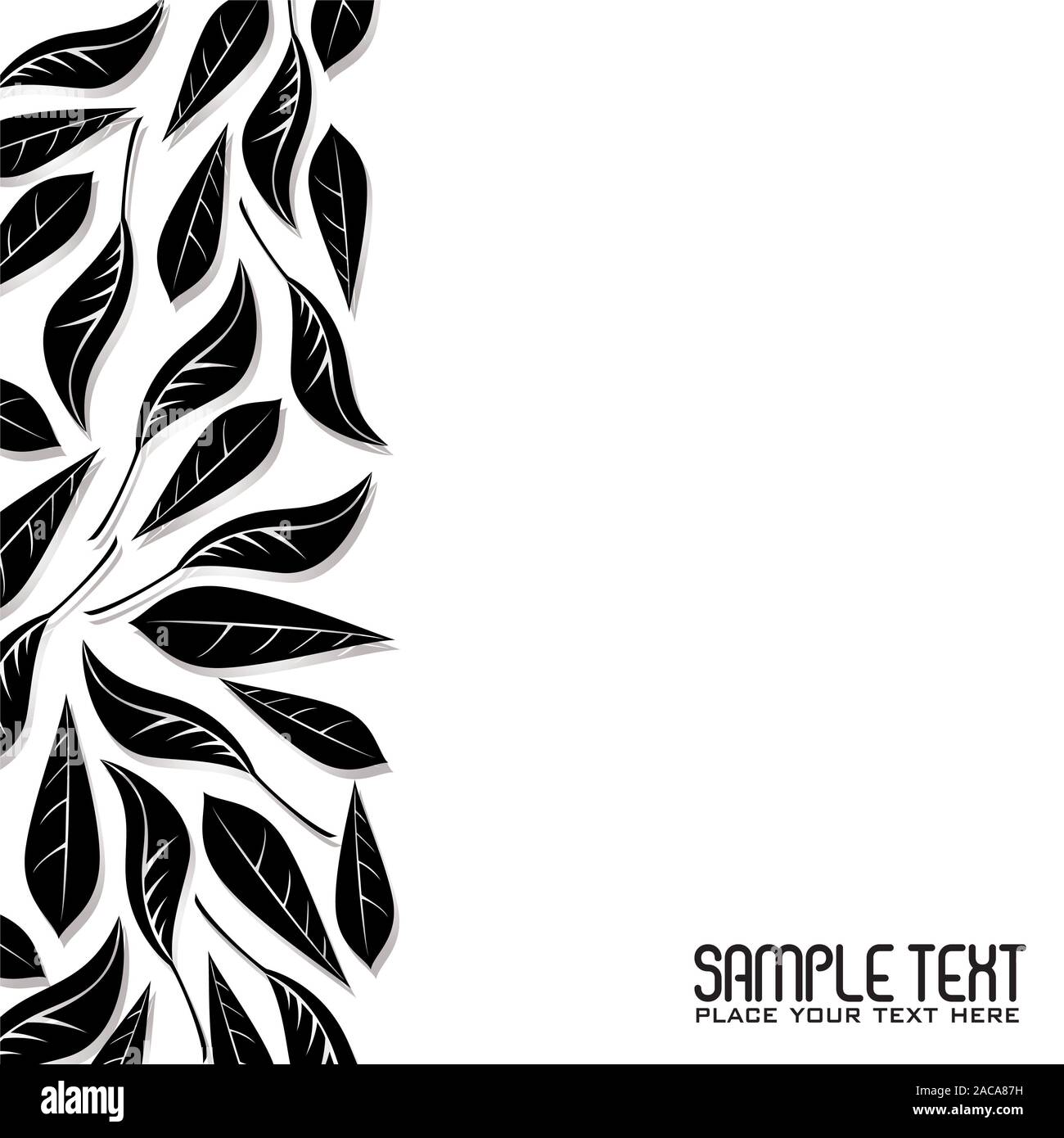 Leaf border hi-res stock photography and images - Alamy