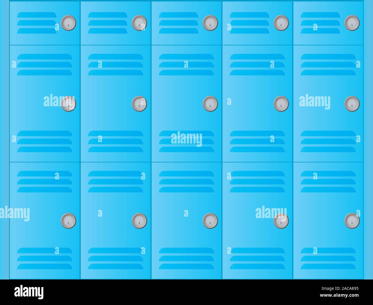 Blue school lockers hi-res stock photography and images - Alamy