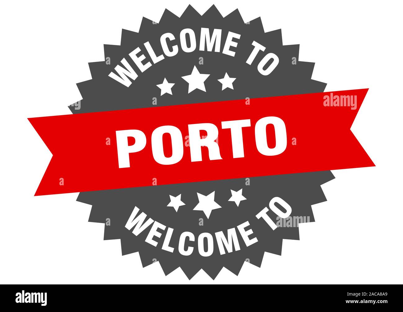 Porto sign. welcome to Porto red sticker Stock Vector Image & Art - Alamy