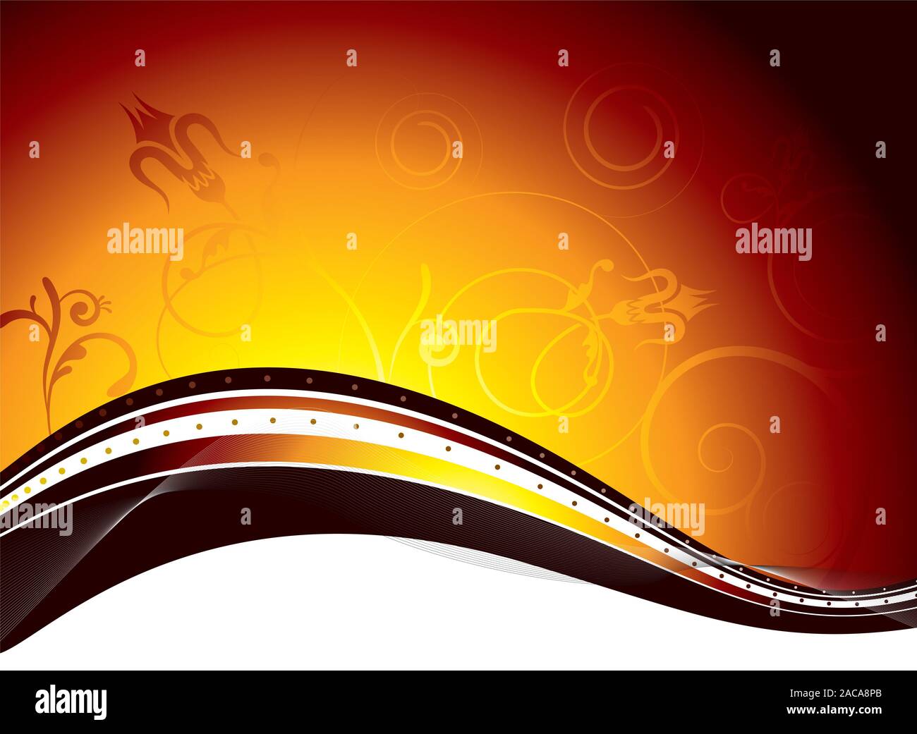 Golden wave flower hi-res stock photography and images - Alamy